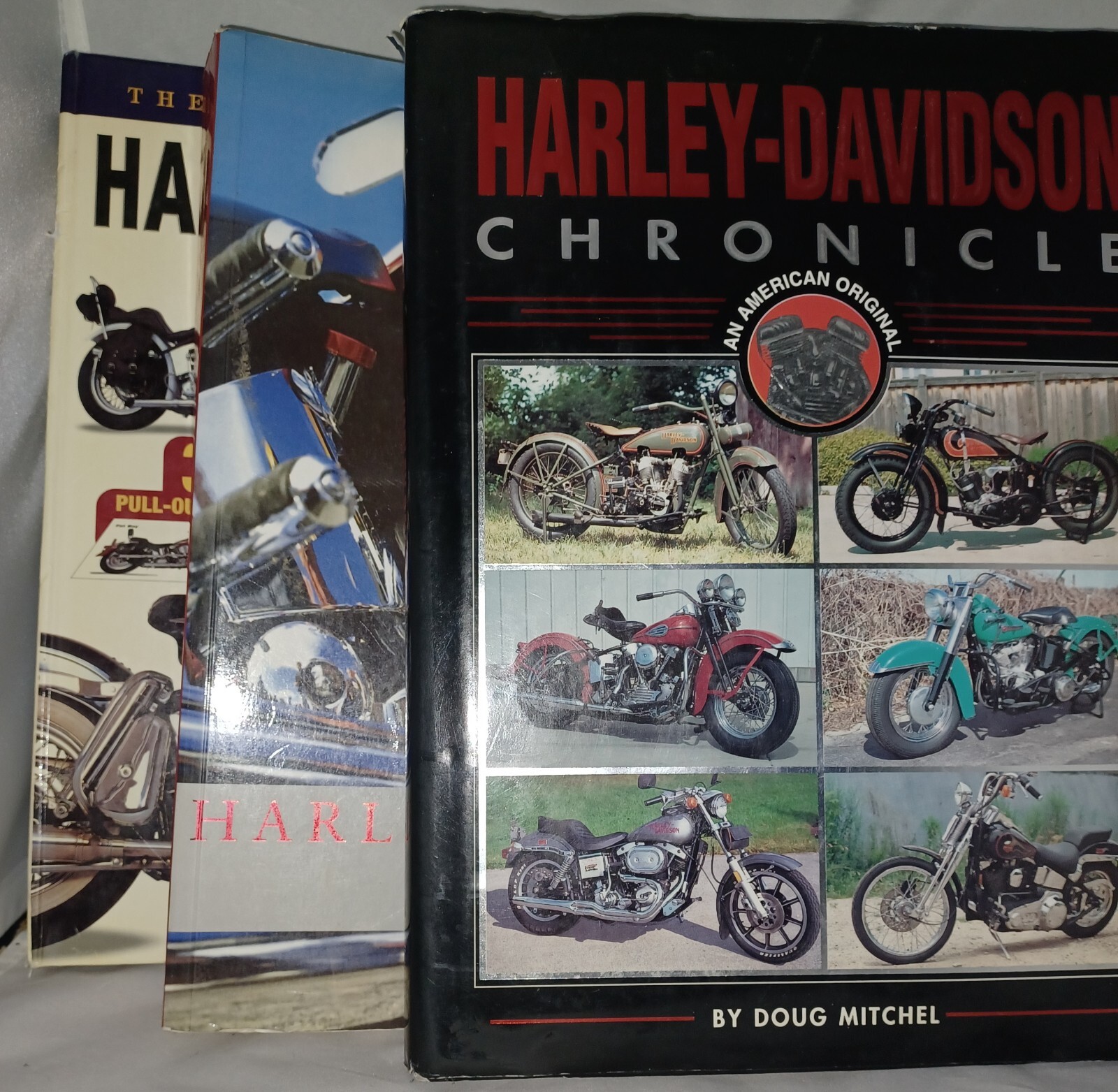 Lot Of 3-HARLEY DAVIDSON BOOKS- The Complete History-Chronicle-Gatefold ...