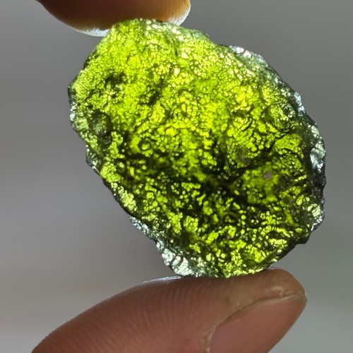 12.1G Moldavite Genuine Raw Moldavite Crystal from Czech Republic ...