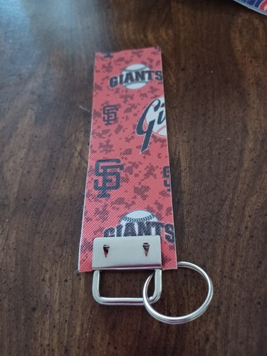 handmade faux leather key fob - baseball - Giants | eBay
