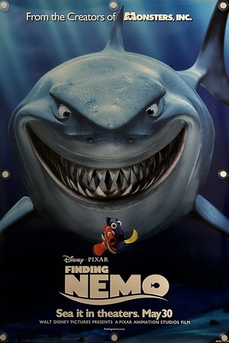 FINDING NEMO Original One Sheet Movie Poster - 2003 - DISNEY/PIXAR | eBay
