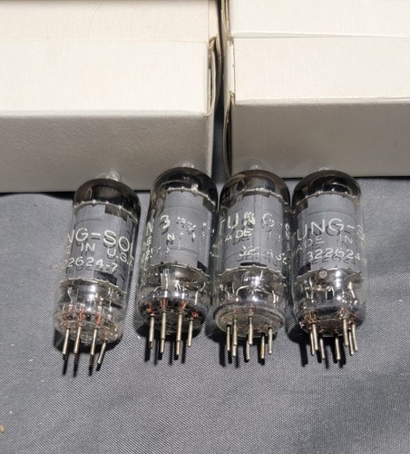 Lot of (4) Tung-Sol 6AU6 radio tubes, TESTED great! 6AU6A | eBay