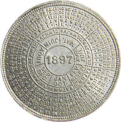Belgium 1897 Calendar Medal (03726) | eBay