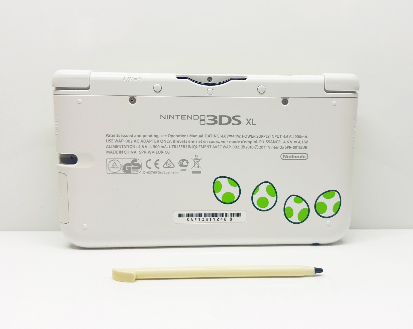 128GB Region Free - Nintendo 3DS XL Yoshi Edition PAL EU - No Battery ...