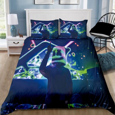 Music DJ Mask Quilt/Doona/Duvet Cover Pillowcase Bedding Set | eBay ...