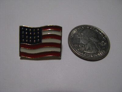 *Vintage American Flag Enameled Hat Lapel Pin | eBay