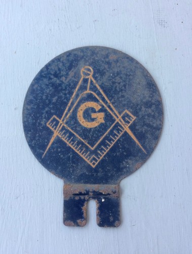 Vintage Metal Masonic Emblem Plaque Badge (bbc*) | eBay