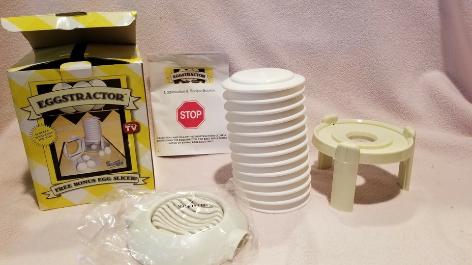 Eggstractor Egg Peeler with Bonus Egg Slicer NEW As Seen on TV | eBay