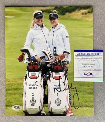 NELLY KORDA AUTOGRAPH 8x10 PORTRAIT PHOTO LPGA TOUR GOLF PSA/DNA ...