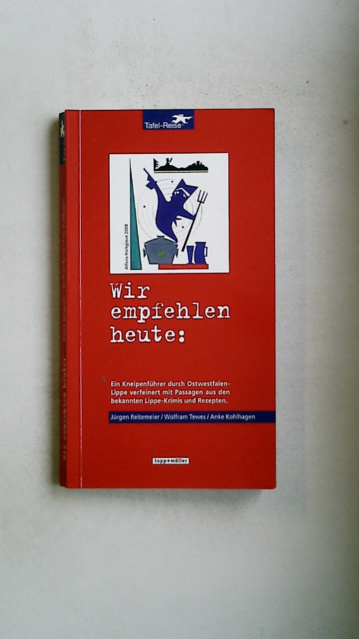 108317 Jürgen Reitemeier WIR EMPFEHLEN HEUTE ein Kneipenführer durch | eBay