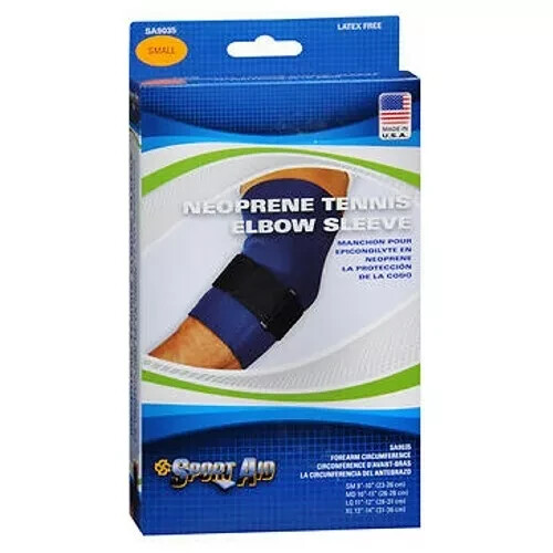 Sport Aid Neoprene Tennis Elbow Sleeve Small By Sport Aid 763189017183 ...