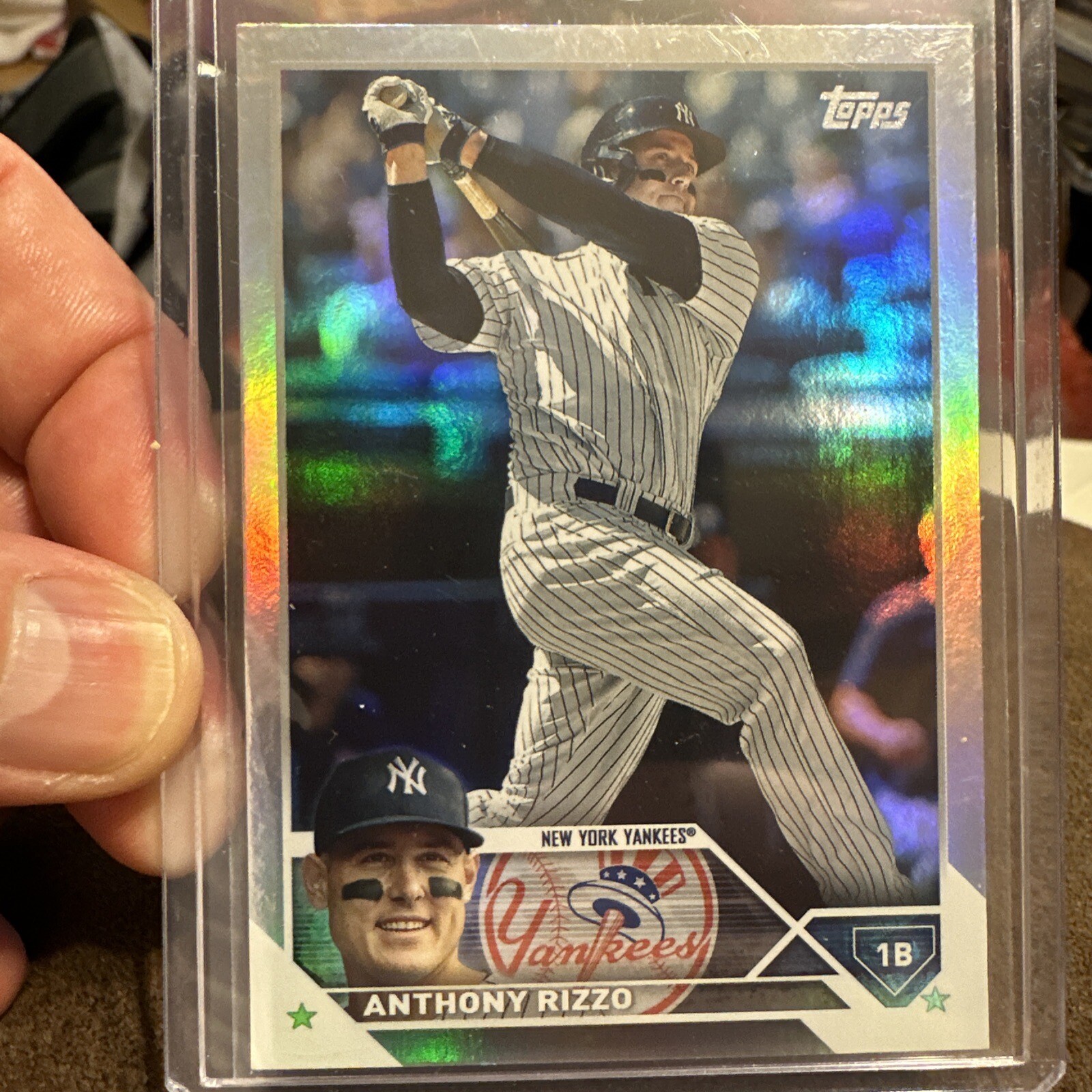 2023 Topps Chrome Anthony Rizzo Topps Chrome Silver Refractor #191 ...