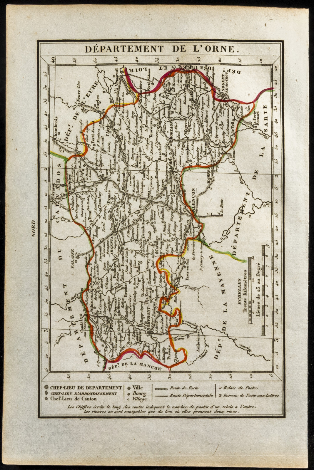 1823 - Carta Di L Ornato/Xavier Girard & Roger / Francia Dipartimento ...