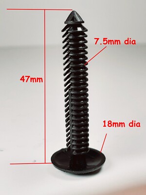 For Ford 10 transit van interior panel trim plastic push fasteners ...