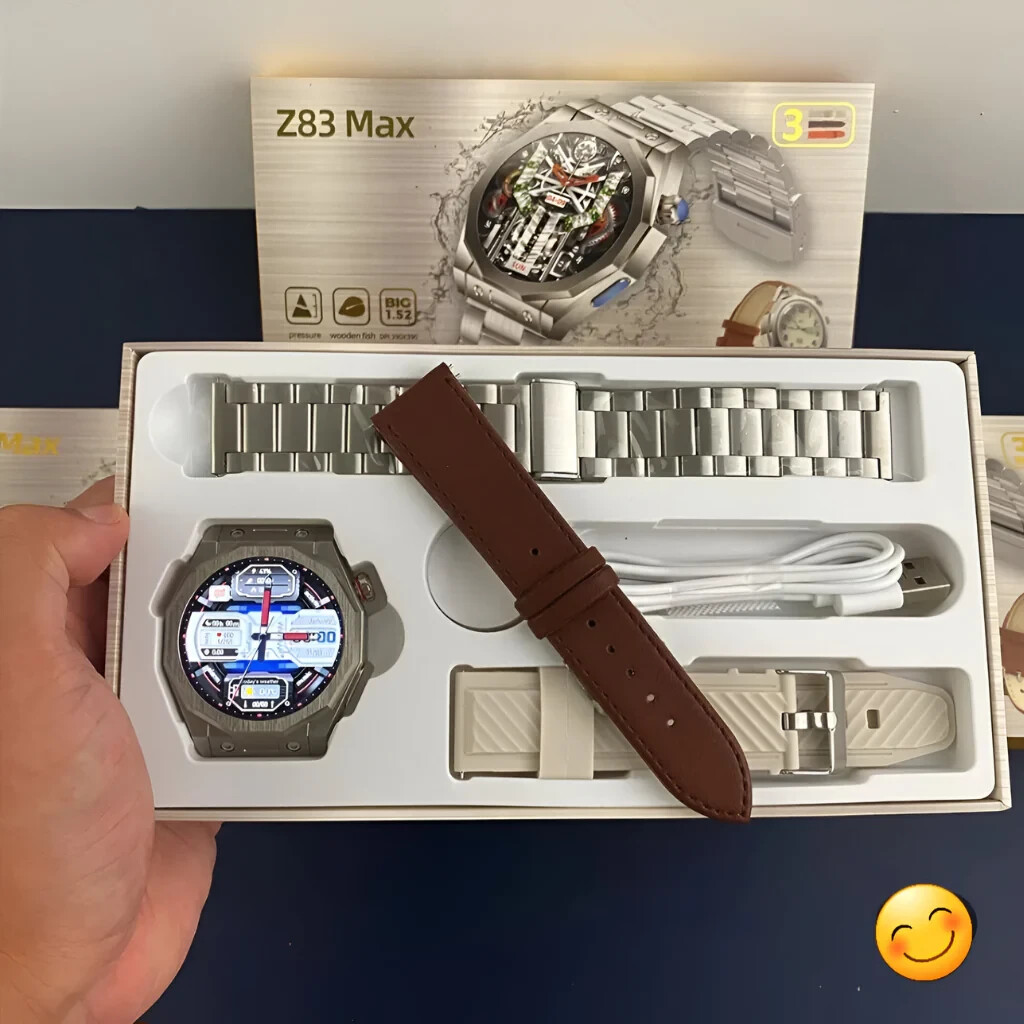 Z83 Max Smart Watch with 3 straps BT 5.3 1.52 inch - Great Gift - 1 ...