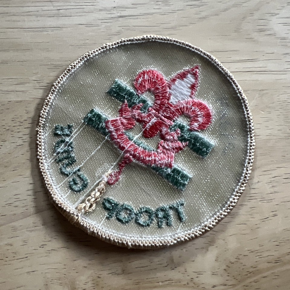 Tan Troop Guide plastic back BSA Position Patch | eBay