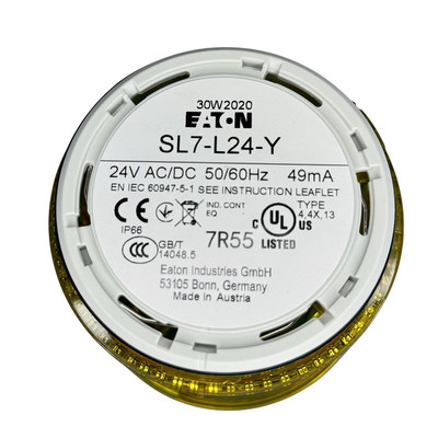 EATON SL7-L24-Y / 171465 LED CONTINUOUS LIGHT YELLOW - Used | eBay