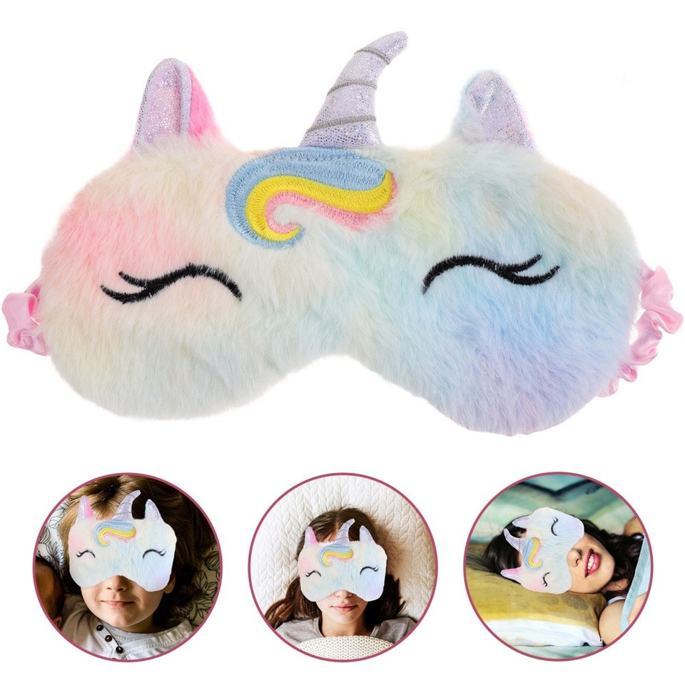 Breathable Eye Mask Sleep Cartoon Light-blocking Sleeping Childrens Eye ...