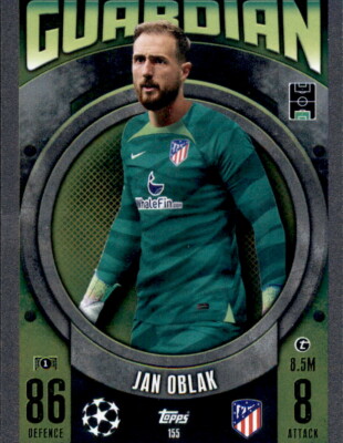 Champions League 2023/24 Trading Card 155 - Jan Oblak - Guardian | eBay.de