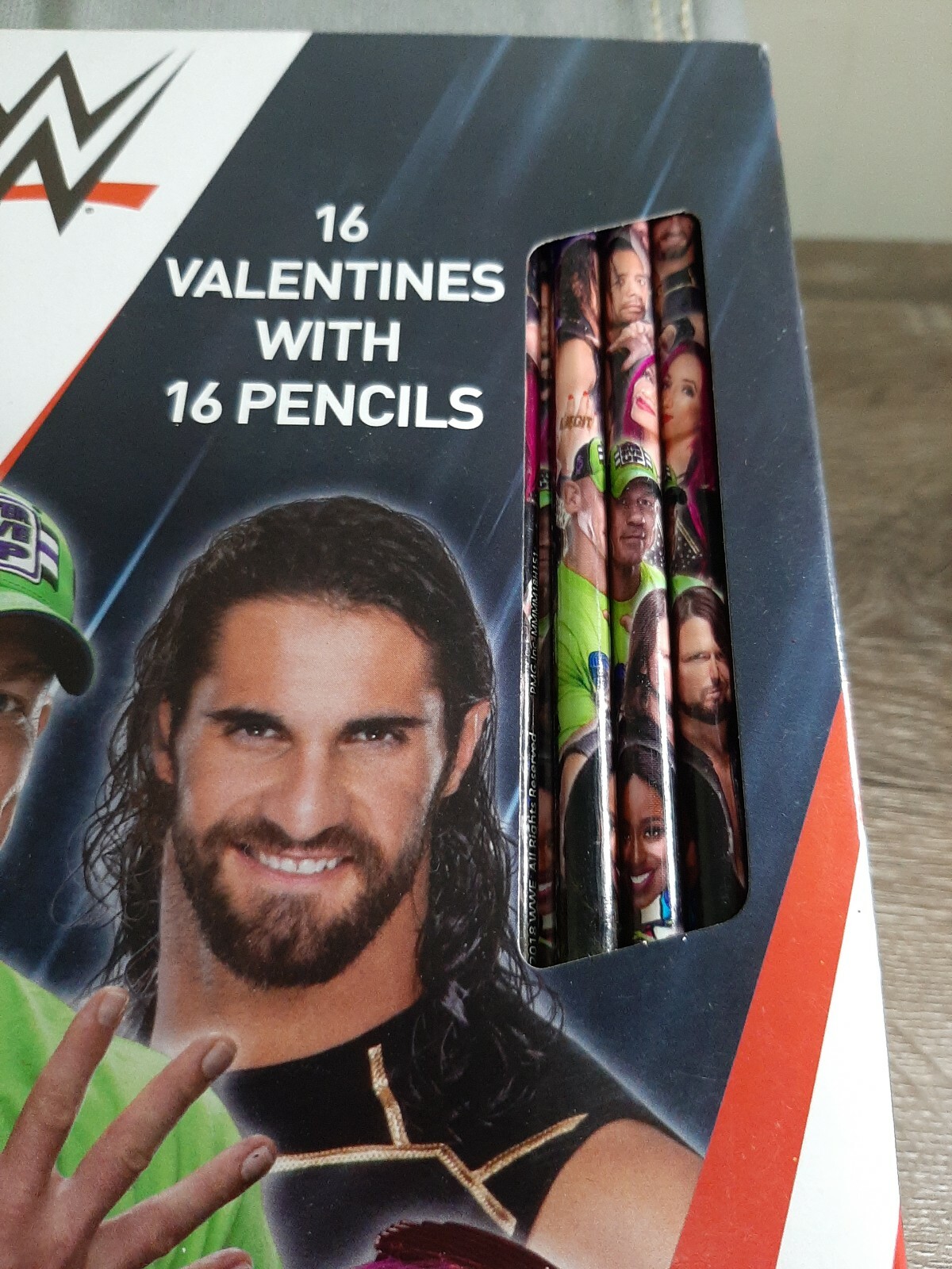 WWE Wrestling 16 Valentines Day Cards & Pencils for School Class John ...
