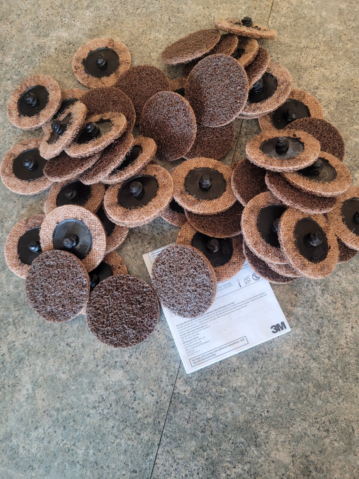 50Pc 3M 07480 2" Course Roloc Scotch Pads Roloc Surface Sanding Disc ...