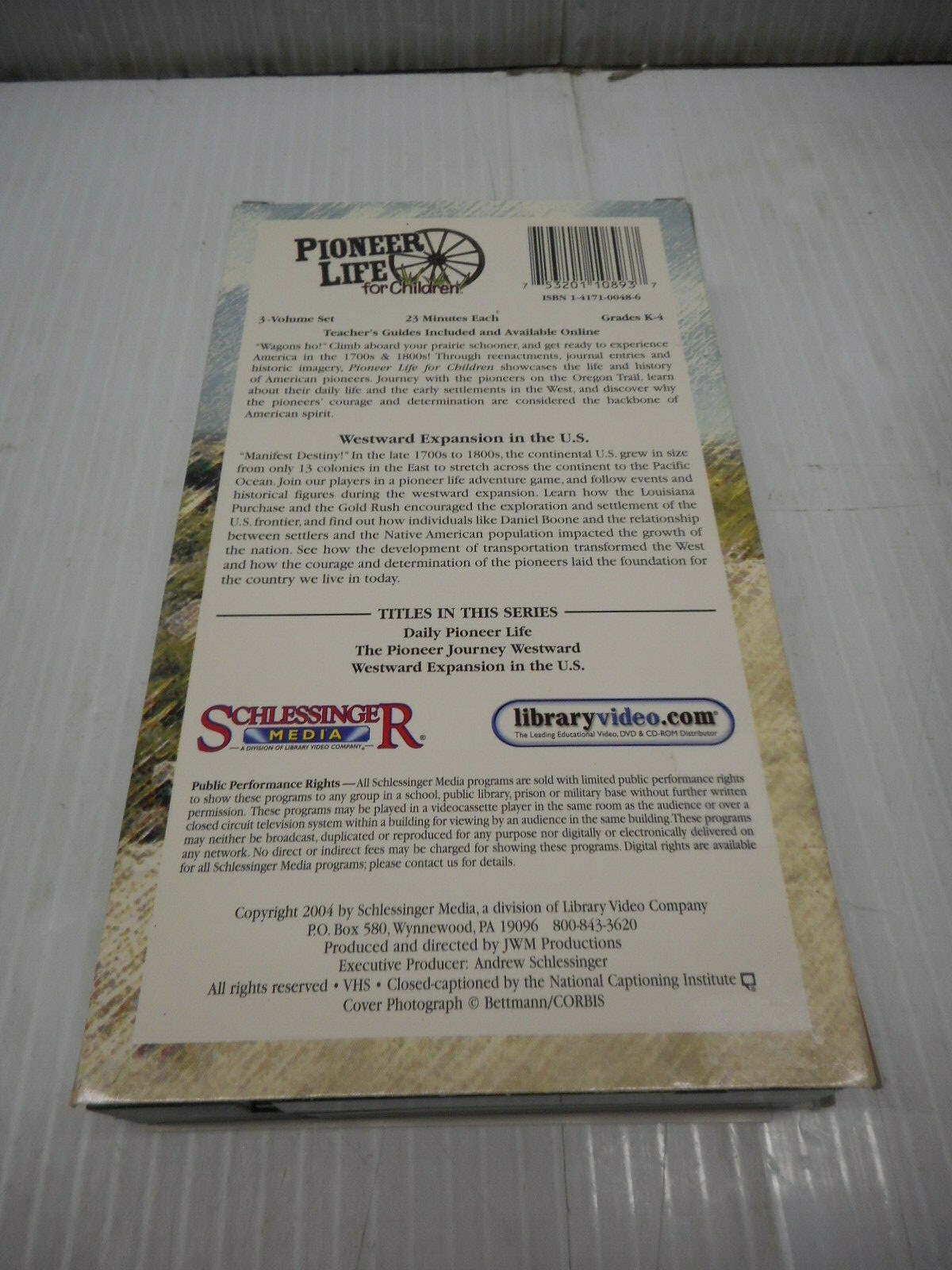 Schlessinger Media Pioneer Life For Children Westward Expansions In The ...