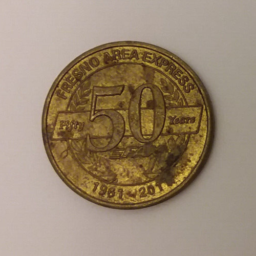 Fresno Area Express 50th Anniversary Fresno, CA One Fare Transit Token ...