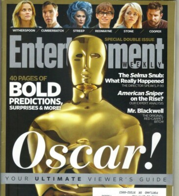 Entertainment Weekly Magazine OSCARS 2015 Jan 30 Feb 6 Issue 1348/1349 ...