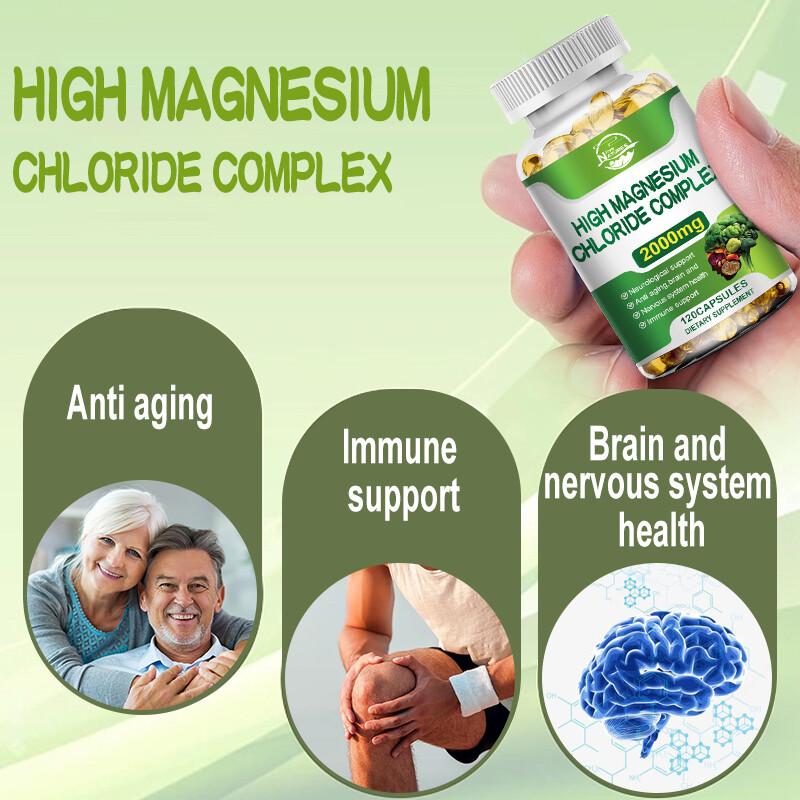 2000mg Magnesium Chloride Chelated Citrate Complex High Absorption ...