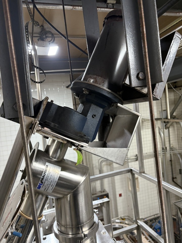 Used AFC Dump Clean Flexible Incline Screw Conveyor w/ Hopper Like ...