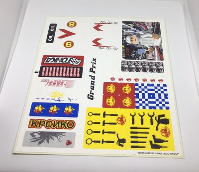 Lego 8161 Sticker Sheet Speed racer 6 | eBay