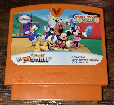 2008 Vtech VSmile VMotion Disney Mickey Mouse Clubhouse Game Cartridge ...