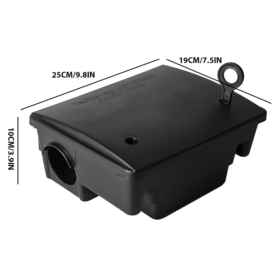 6Pcs Defence Rat Bait Station Trap Lockable Control Box Rodent Poison ...