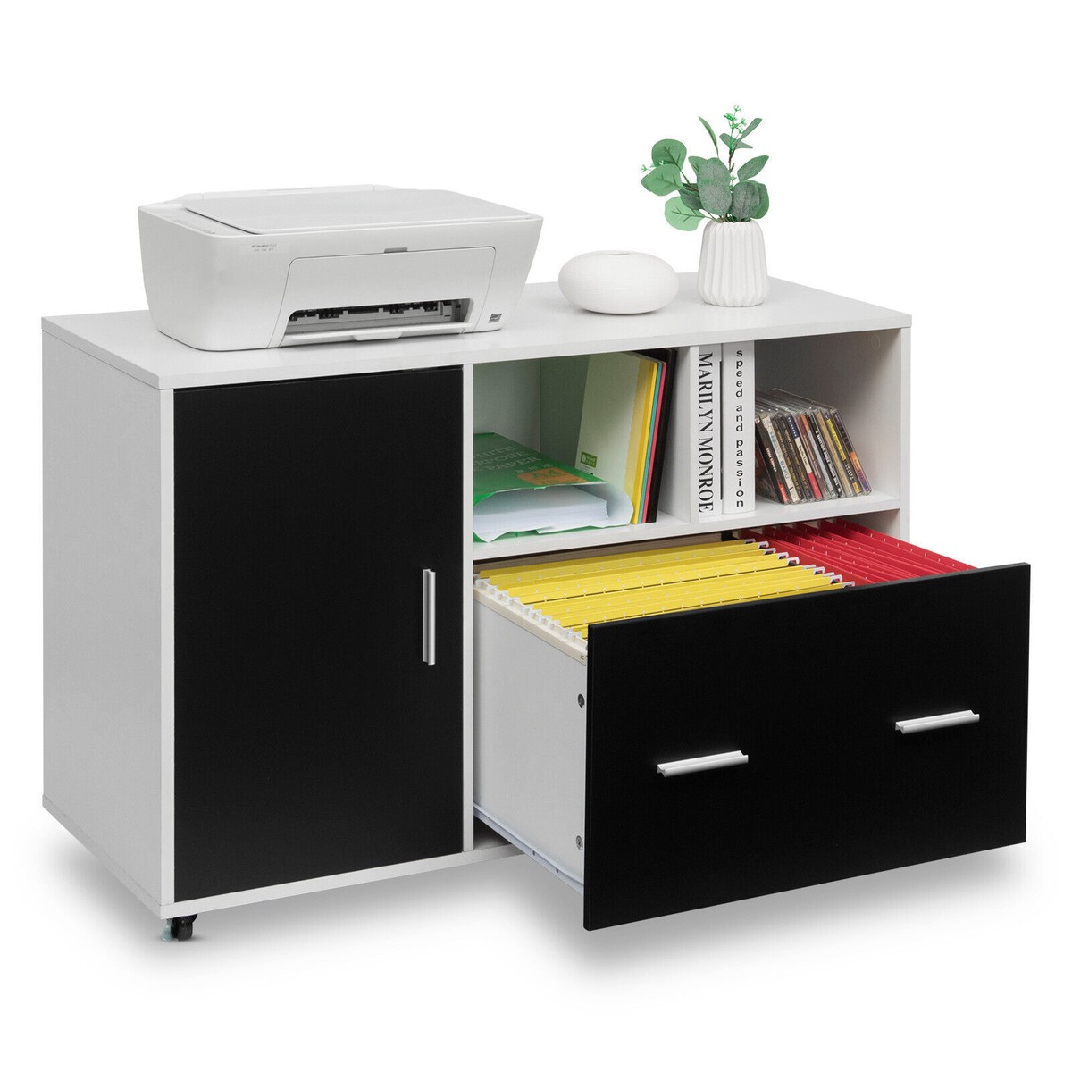 Printer Cabinet With Storage Wooden Printer Cabinets Stylish Storage