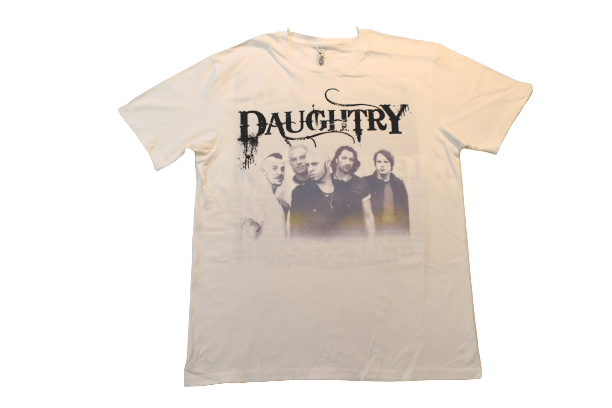 Daughtry Mens Leave This Town Tour White Shirt With Dates New M, L | eBay