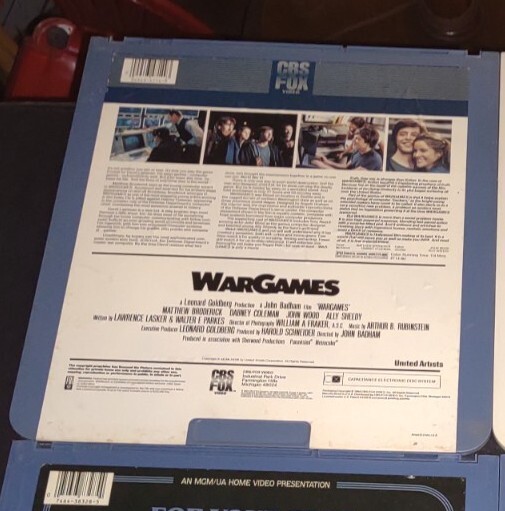 Wargames CBS Fox RCA CED SelectaVision VideoDisc Laserdisc | eBay