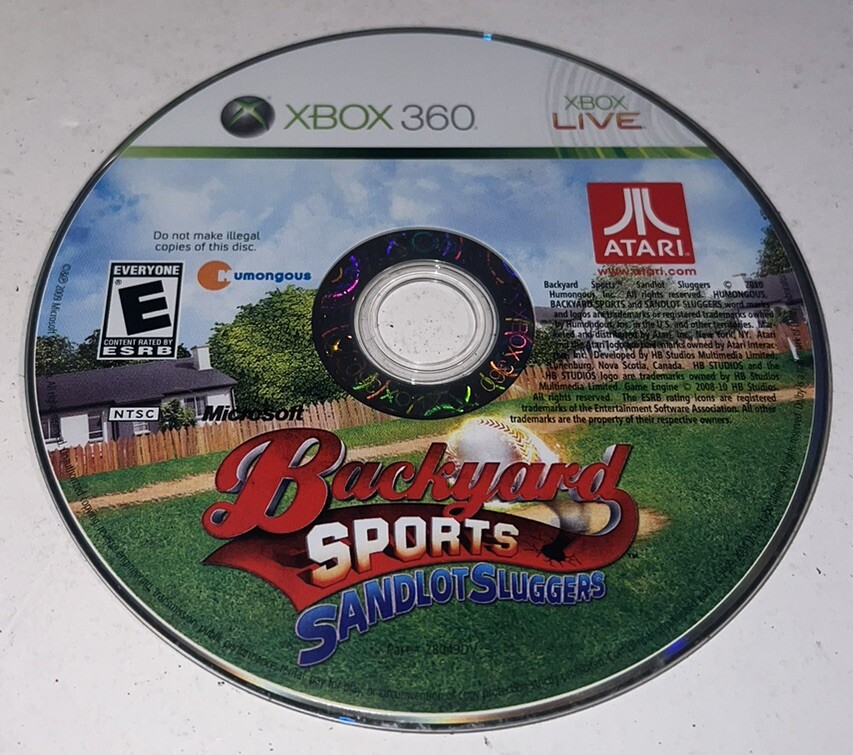 Backyard Sports: Sandlot Sluggers (Microsoft Xbox 360, 2010) Complete ...