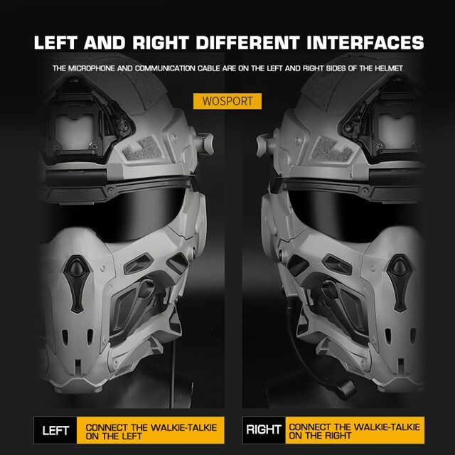 Tactical Assault Helmet Ii Built-In Headset with Mask Rail Anti-Fog ...