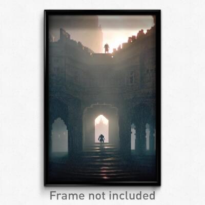 Pixel Art Poster - Menacing Keep (8 Bit Psychedelic Trippy Video Game ...