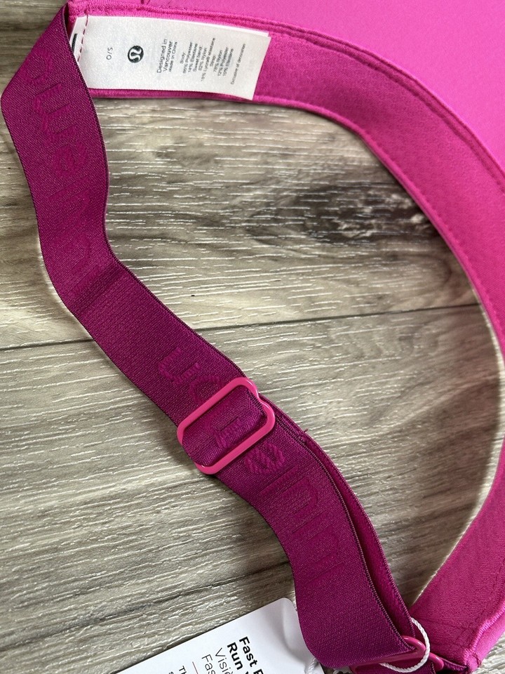 Lululemon Fast Paced Run Visor One Size Sonic Pink SNCP 84849 | eBay