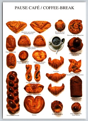 Postcard Collection of Pastries Coffee Break Collectors Guide Baking Breads | eBay