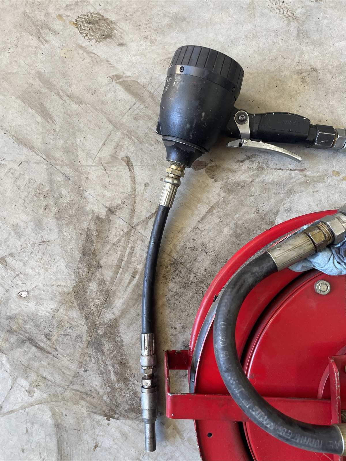 Gray 205844 Commercial Overhead Oil Hose Reel W Mechanical Dispenser ...