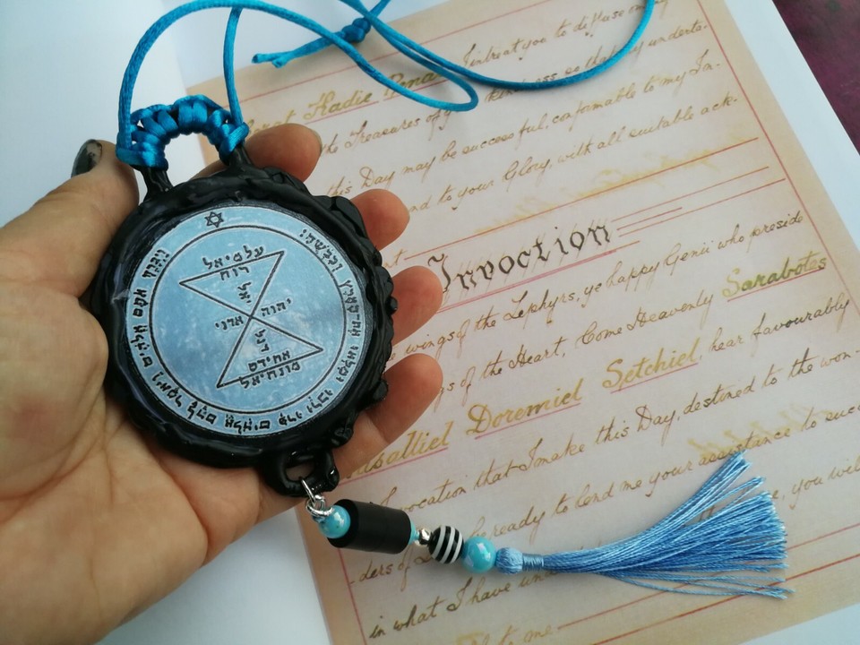 Antique Book Occult Black Magic Manuscript Grimoire Handwritten ...