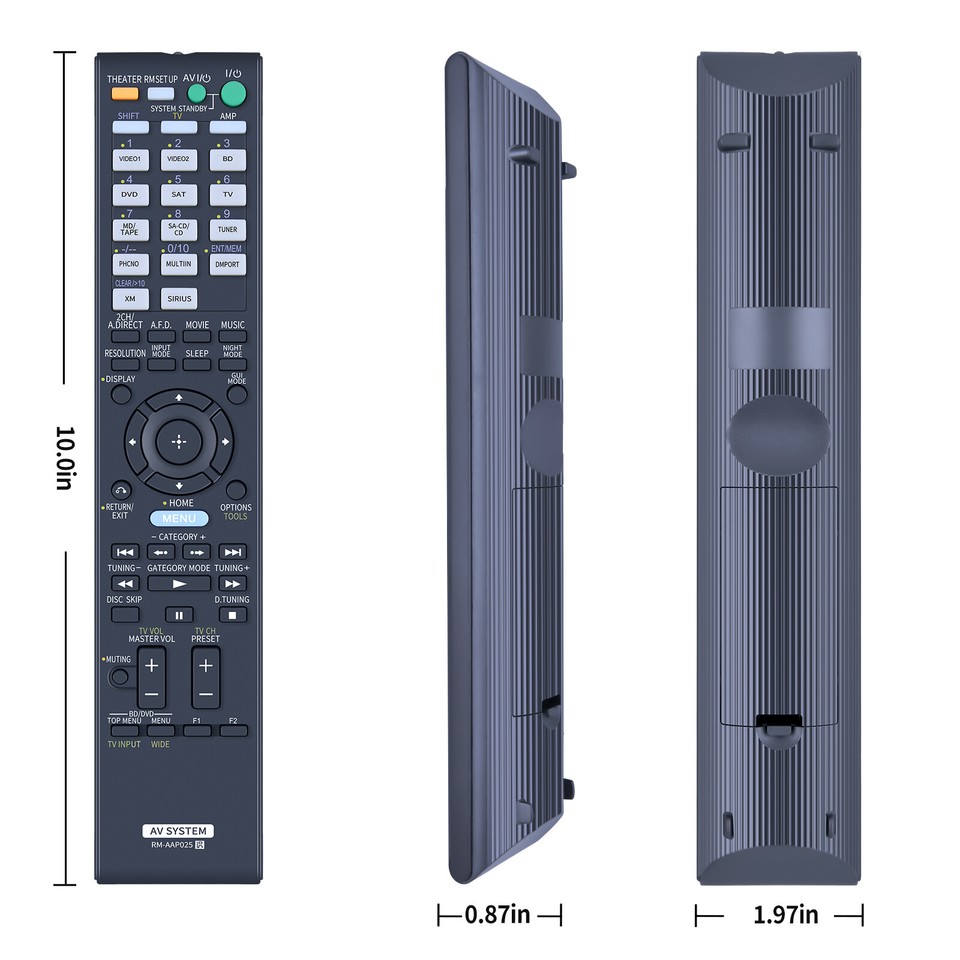 RM-AAP025 Remote Control For Sony AV Receiver STR-DA2400ES STR-DN2010 ...