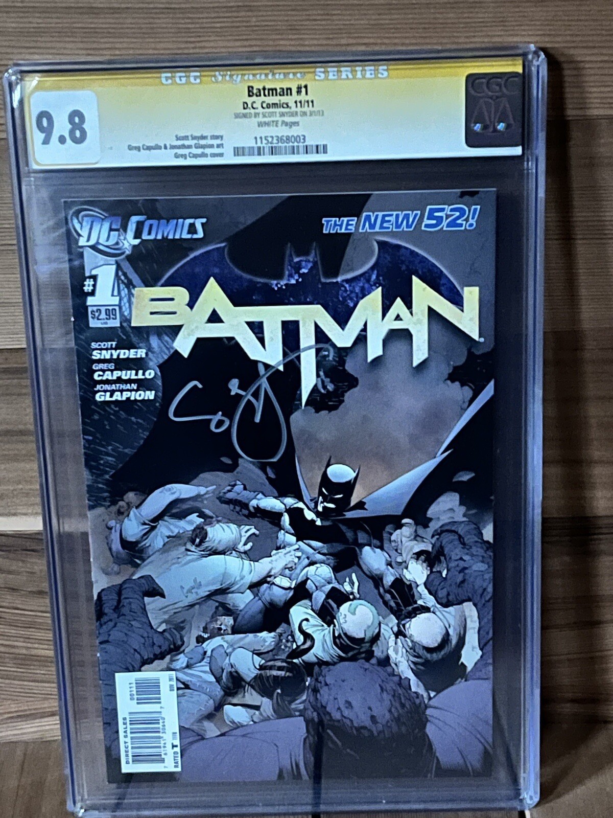 BATMAN #1 CGC SS 9.8 The New 52! 11/11 DC 1st Print HOT COMIC Signed | eBay