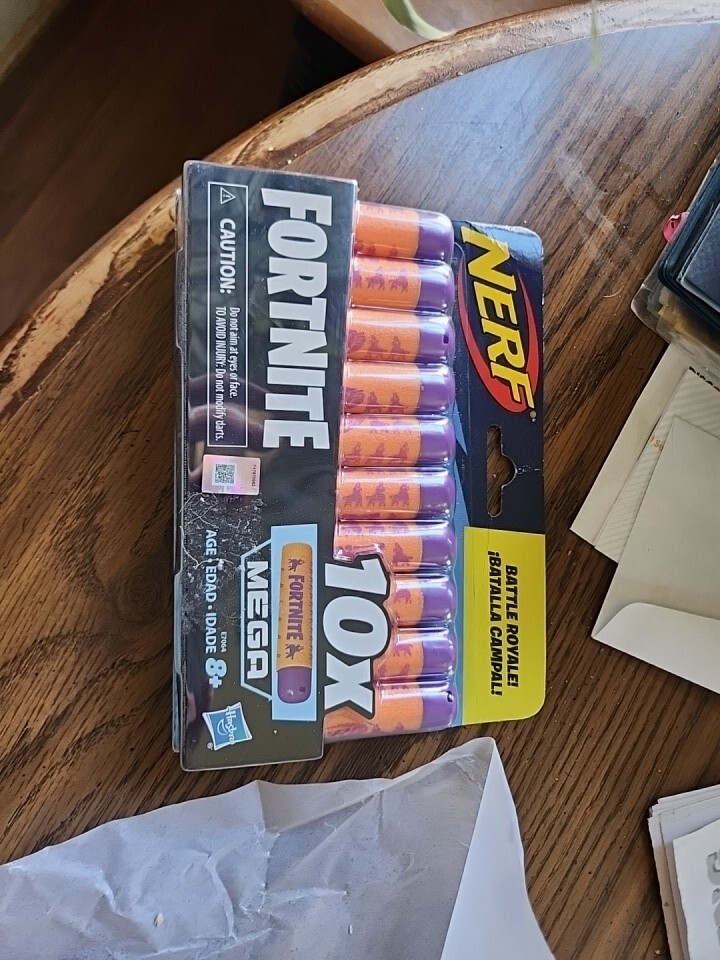 NERF Fortnite Mega Replacement Extra Spare Refill Darts Bullets 10x NIP ...