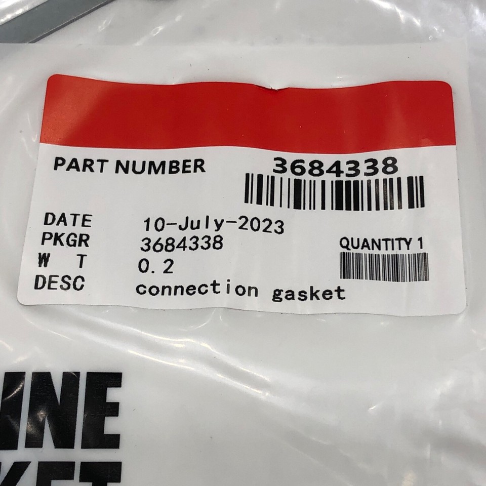 Connection Gasket 3684338 For Select Cummins ISX15 / QSX15 Engine ...
