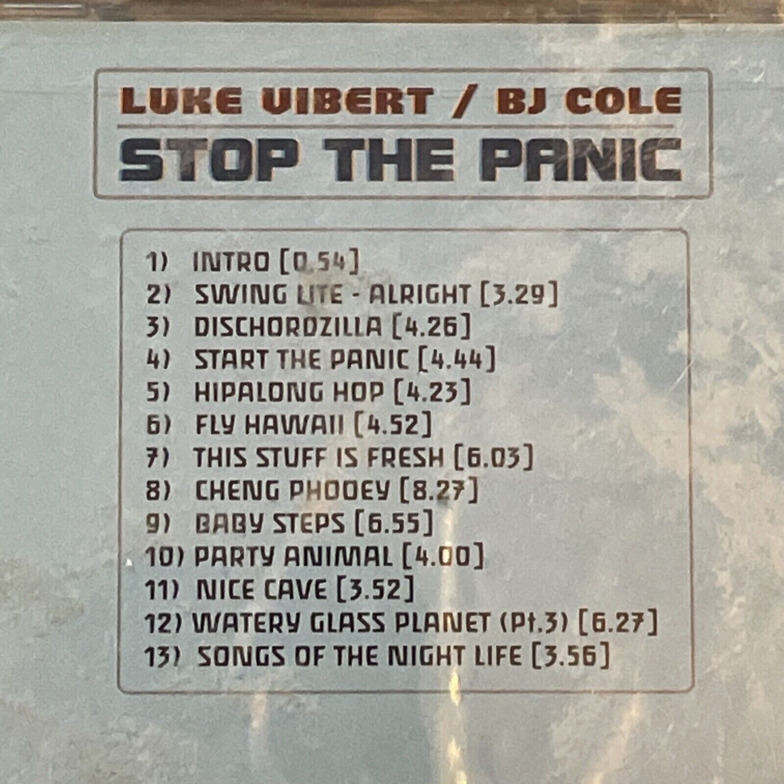 Stop the Panic by Luke Vibert/B.J. Cole (Brian John "B. J." Cole) (CD ...