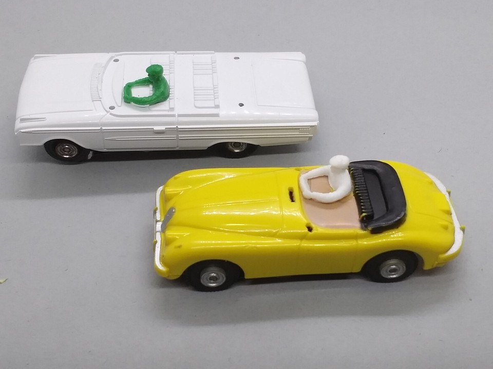 Vibrator Tjet Thunderjet Slot Car Drivers Jaguar, 1963 Galaxie 500/XL ...