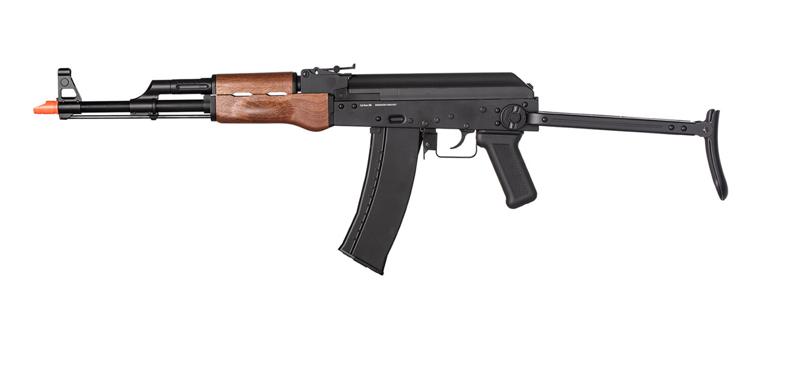 WellFire Co2 Gas Blowback AK Rifle AirSoft w/Folding Stock 420 FPS Faux ...
