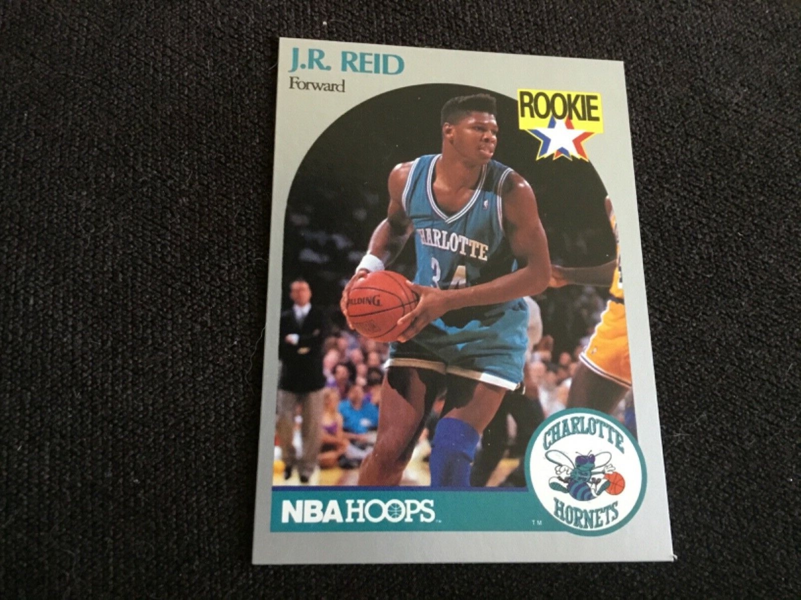 1990-91 NBA Hoops Basketball #57 J.R. Reid RC Charlotte Hornets | eBay